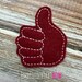 INSTANT DOWNLOAD Thumbs up ASL Digital Feltie Embroidery Design File - Etsy