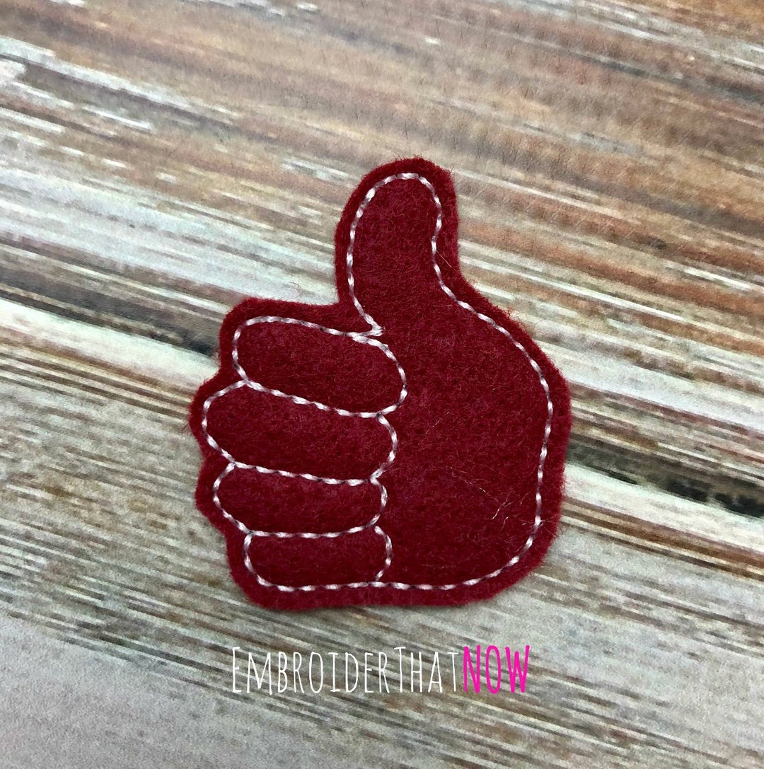 INSTANT DOWNLOAD Thumbs up ASL Digital Feltie Embroidery Design File - Etsy