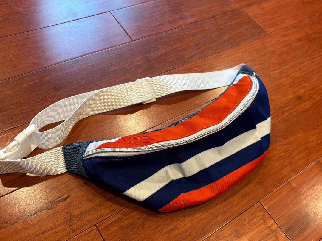 Edmonton Oilers Upcycled Belt Bag/fanny Pack (medium) - Etsy
