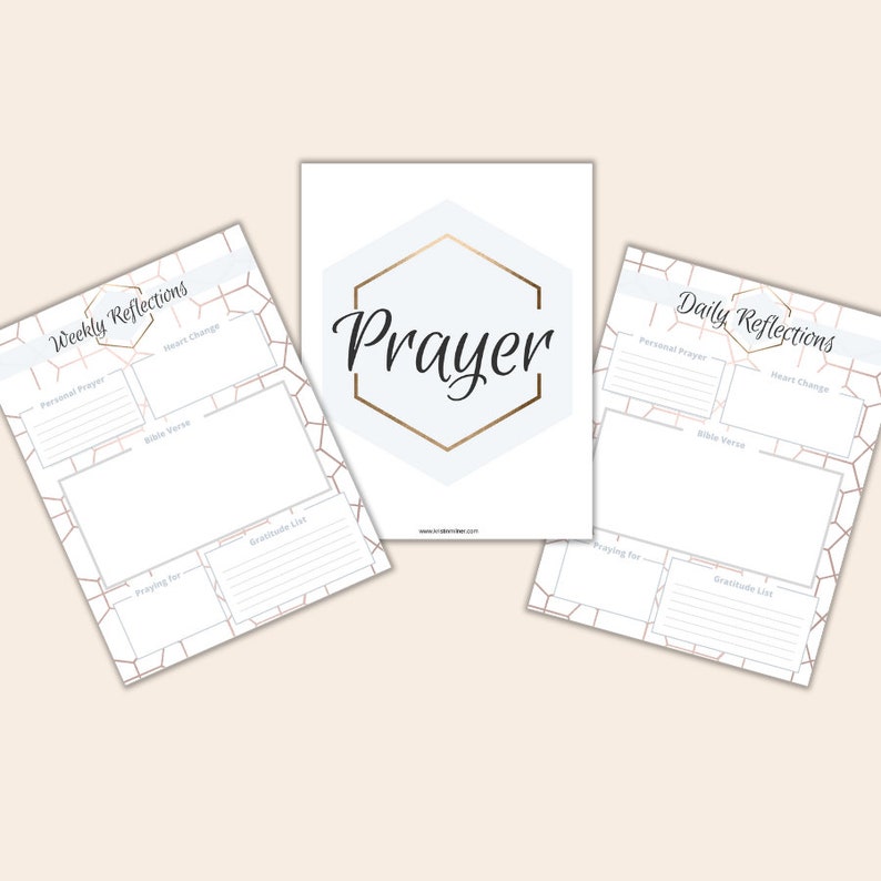 Prayer Journal Bundle | Planner | Digital Download | Prayer Life Bundle ...