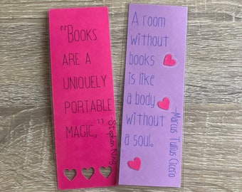 Quote bookmarks | Etsy