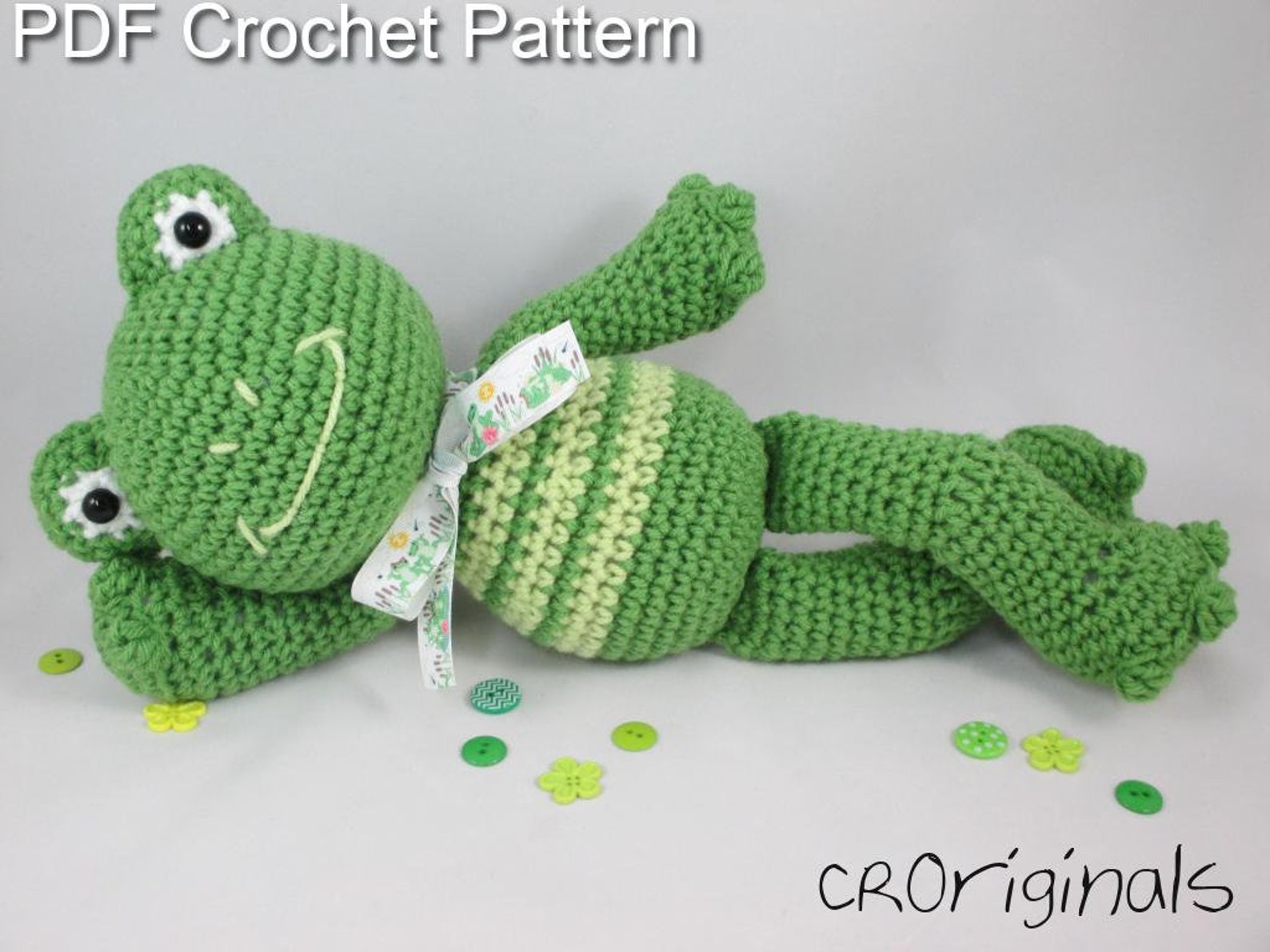 Crochet Stuffed Frog Pattern Amigurumi Frog Pattern Stuffed - Etsy