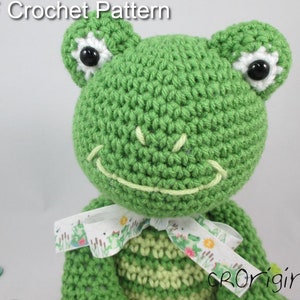 Crochet Stuffed Frog Pattern, Amigurumi Frog Pattern, Stuffed Frog Pattern, Crochet Amigurumi ...