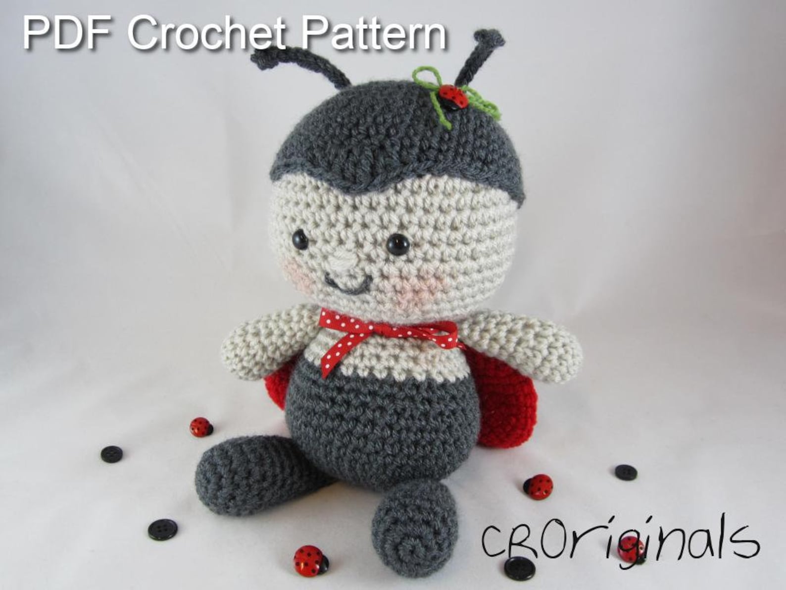 Ladybug Amigurumi Amigurumi Pattern Crochet Stuffed Ladybug - Etsy