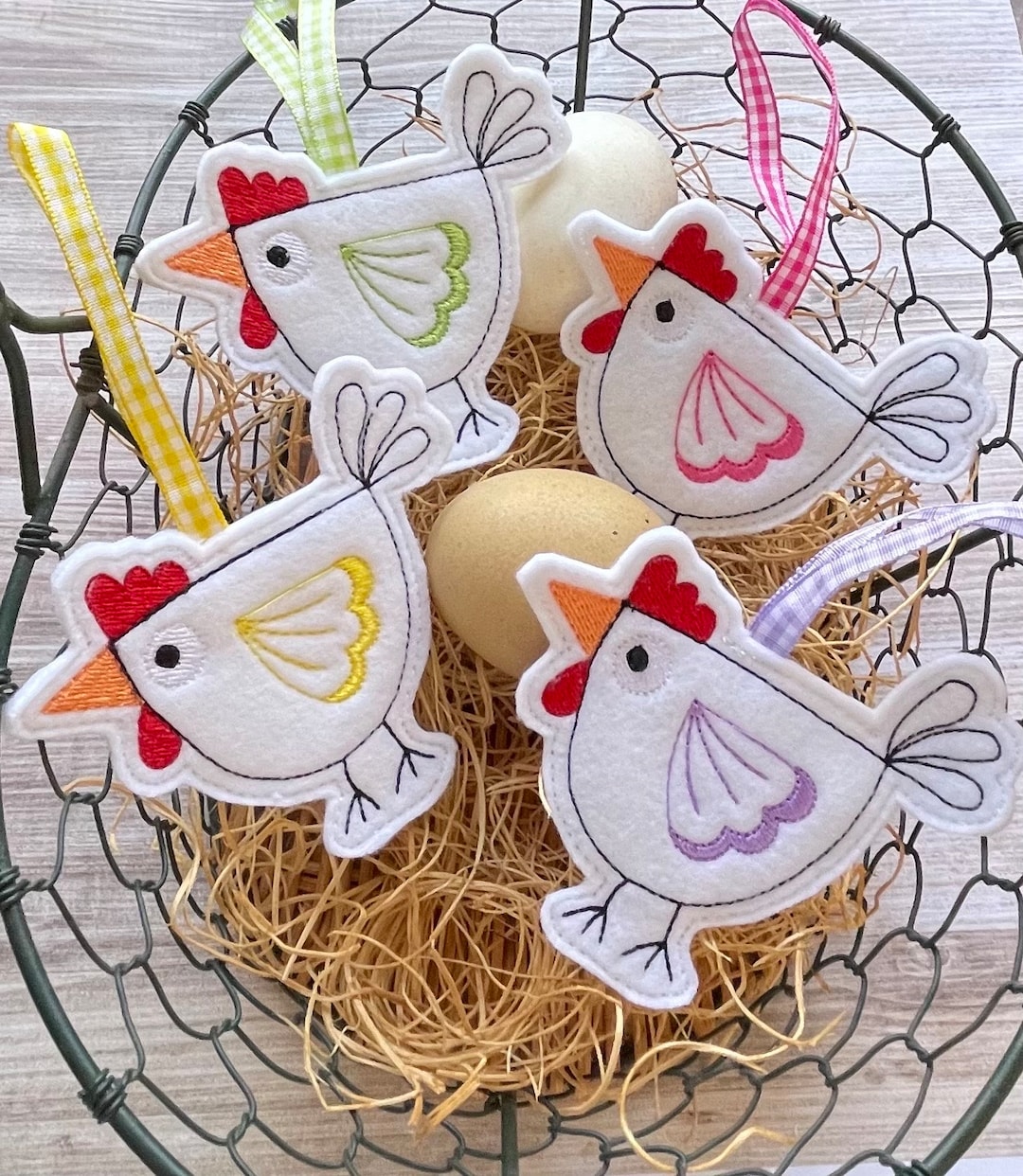 Farmhouse Decor, Hanging Chicken Ornament, Chicken Ornament, Farmhouse ...