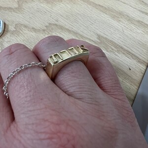 CUSTOM Word Ring - Handmade Metal Ring in Jewelers Brass or Sterling ...
