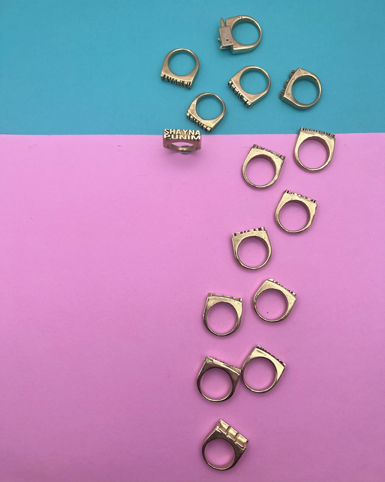 HALF SOUR PICKLE Word Ring - Handmade Solid Metal Ring in Jewelers ...