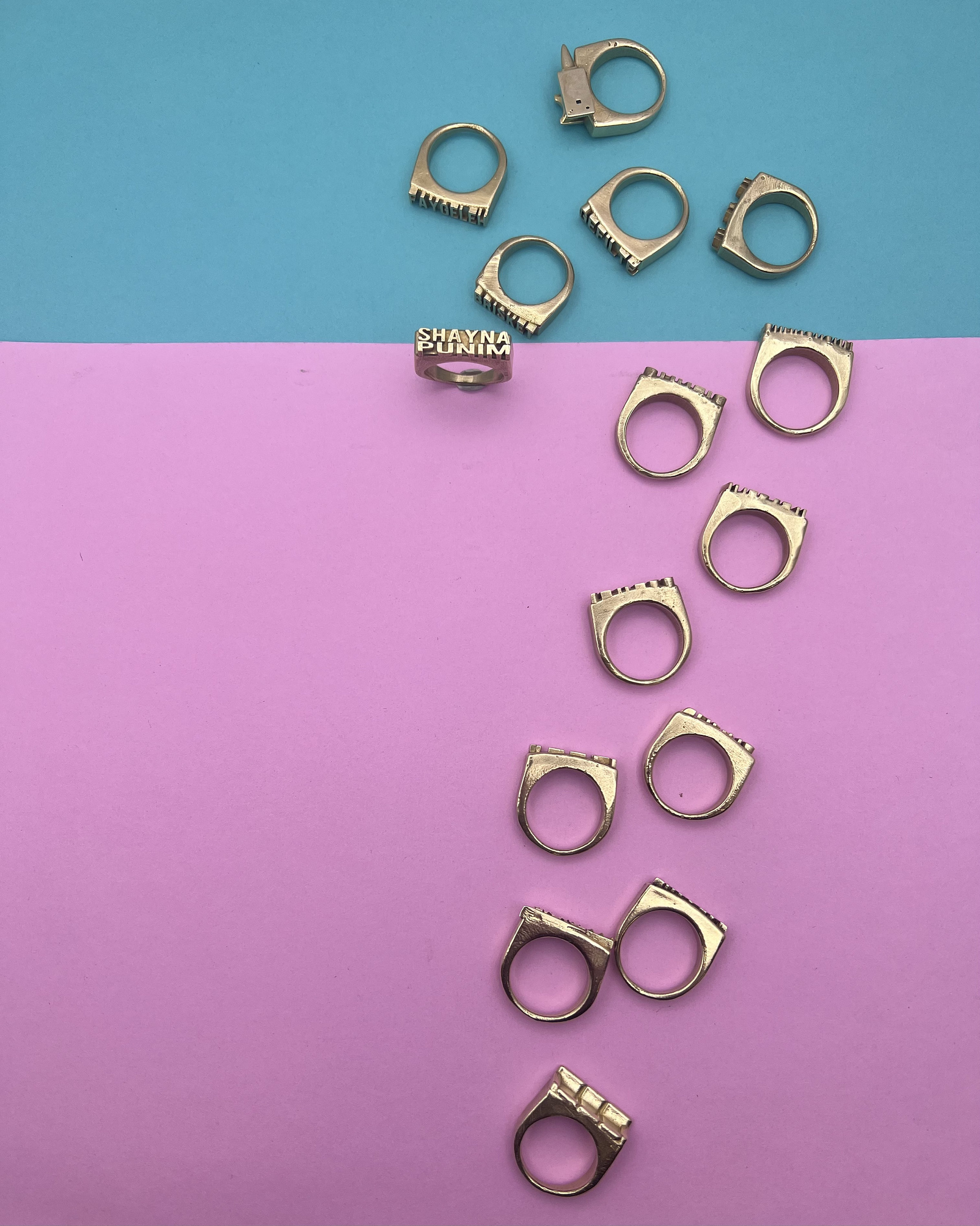 HALF SOUR PICKLE Word Ring - Handmade Solid Metal Ring in Jewelers ...