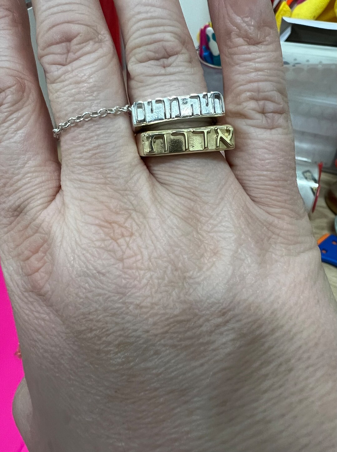 CUSTOM Word Ring - Handmade Metal Ring in Jewelers Brass or Sterling ...