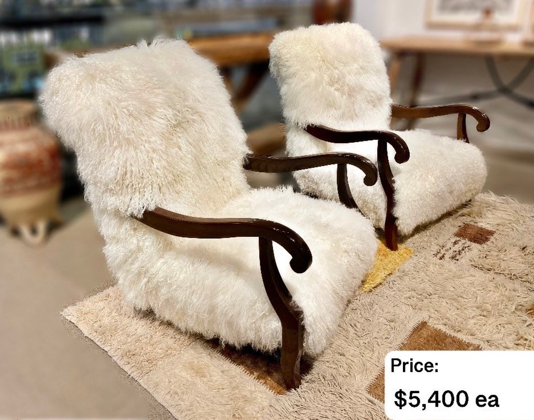Tibet Mongolian Fur Lounge Chairs - Etsy