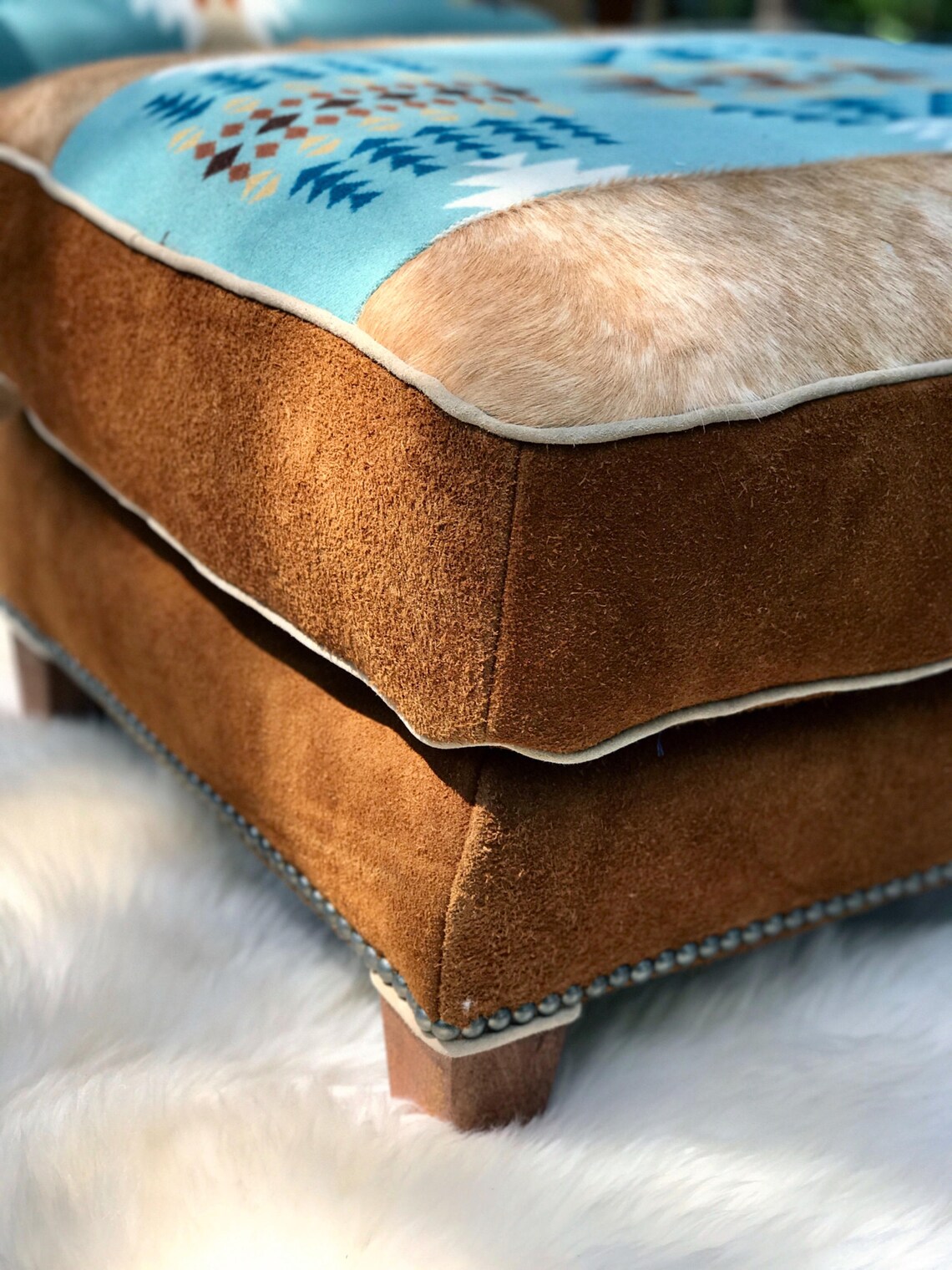 Western Cowhide Club Chair- SOLD! - Etsy