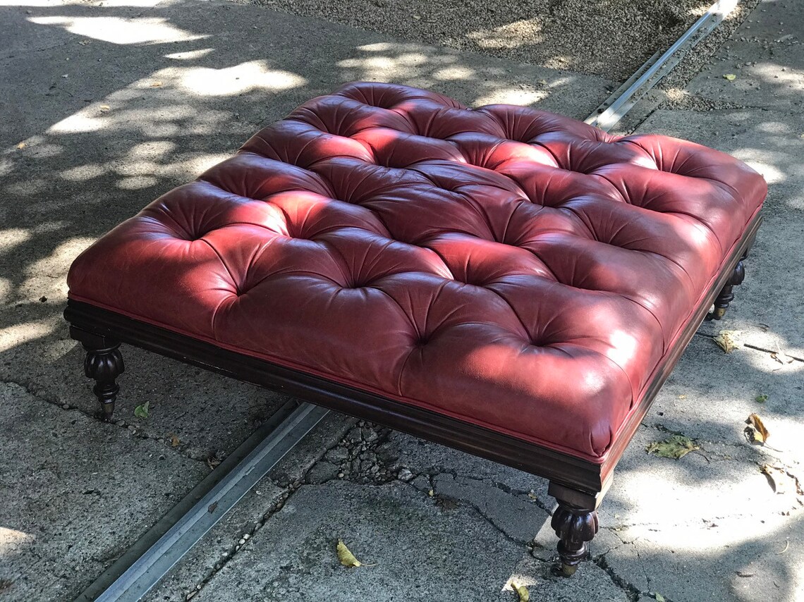 Sold Weatern Rustic Furniture Ottoman - Etsy