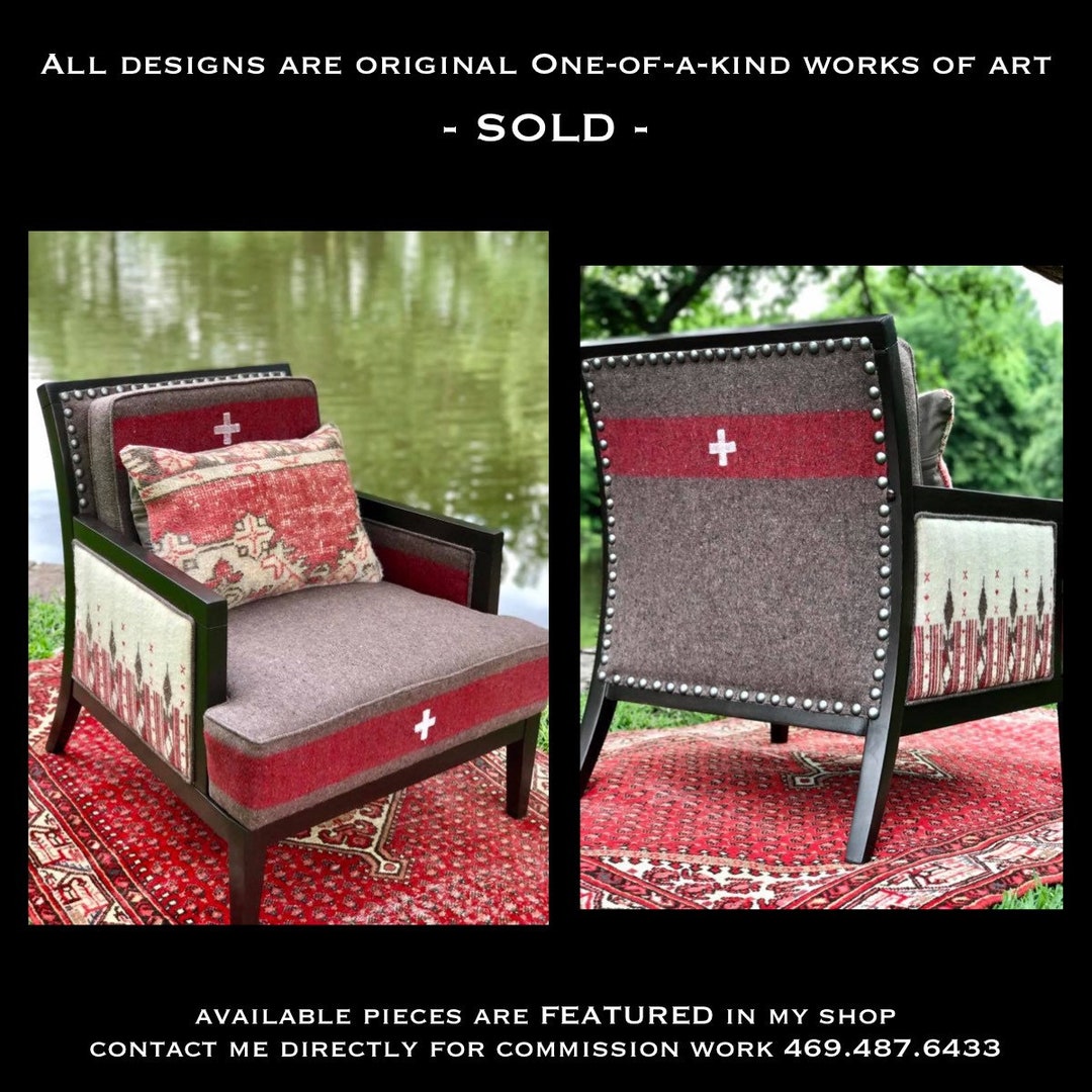 Sold! Modern Rustic Swiss Army Chair - Etsy