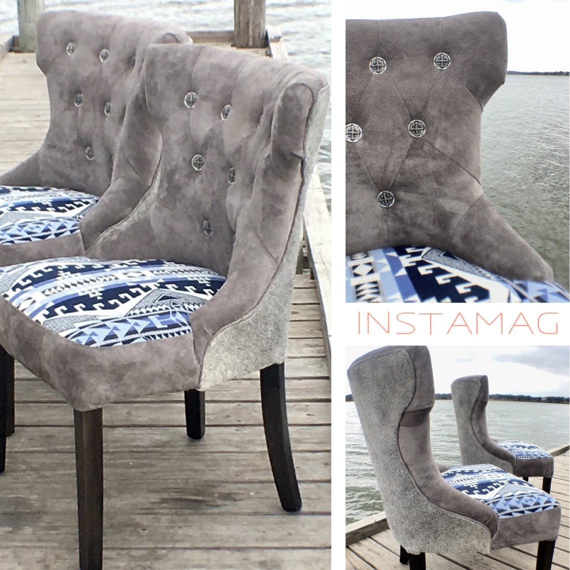 Modern Rustic Dinning Chairs - Etsy