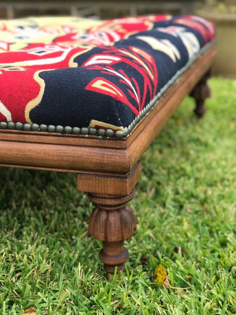 Sold! Weatern Rustic Furniture Ottoman - Etsy