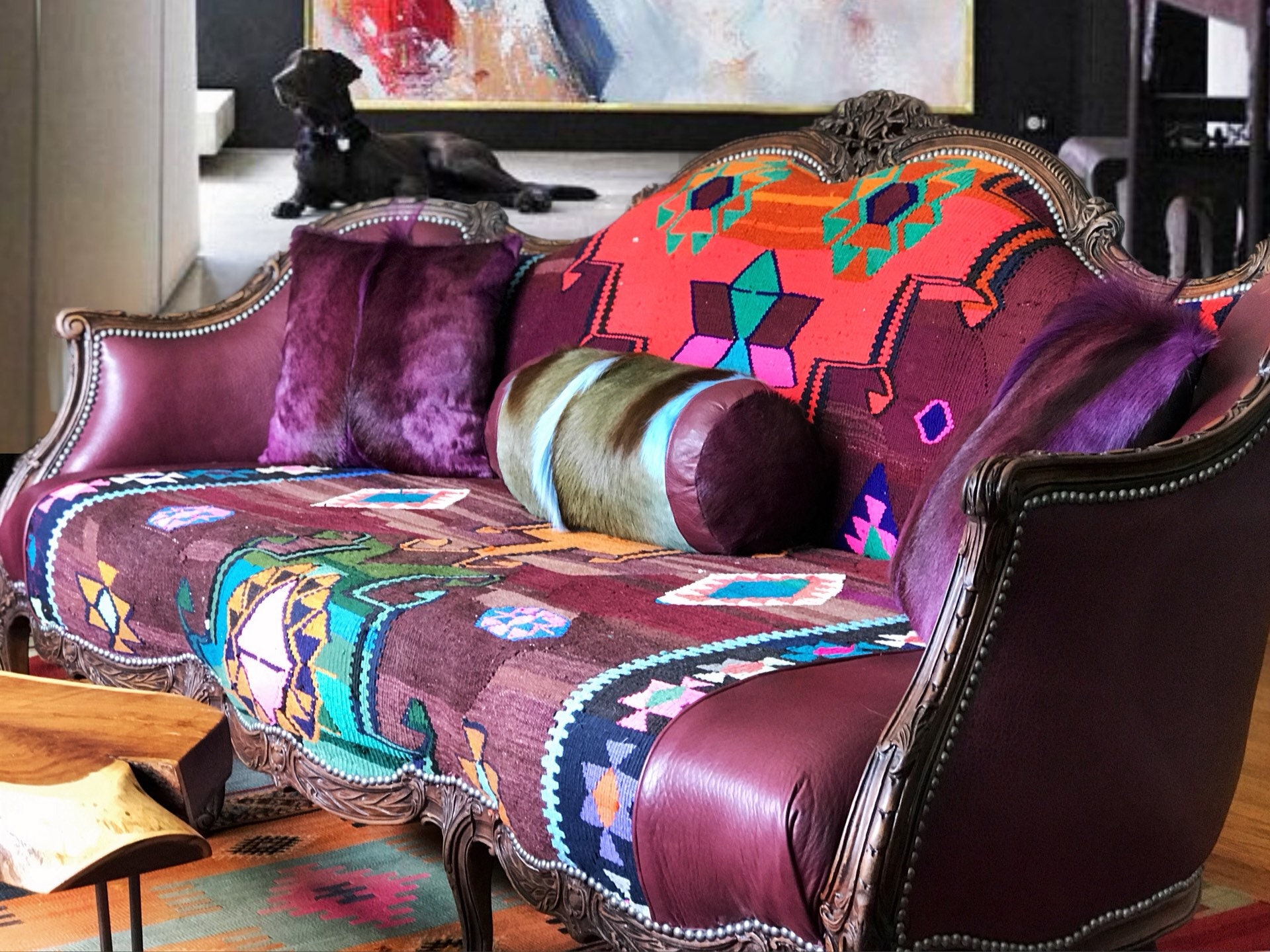 Boho Rustic Couch AVAILABLE! - Etsy