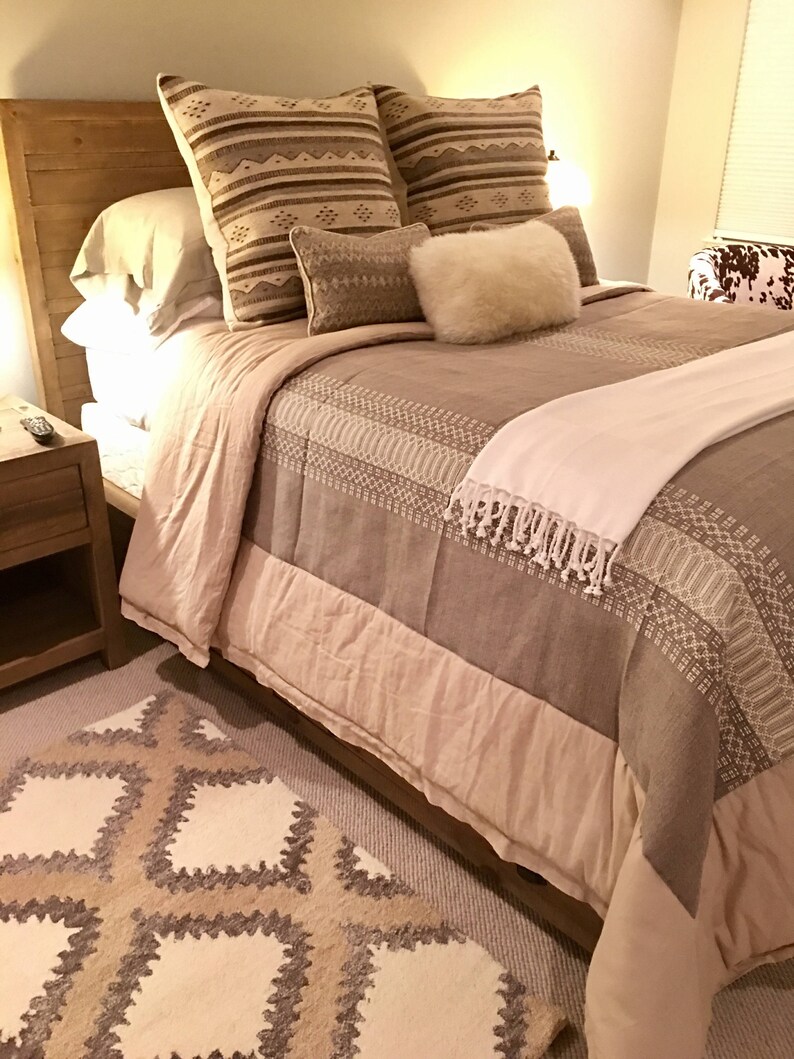 Sold! Custom Western Rustic Bedding, Neutral Colors - Etsy