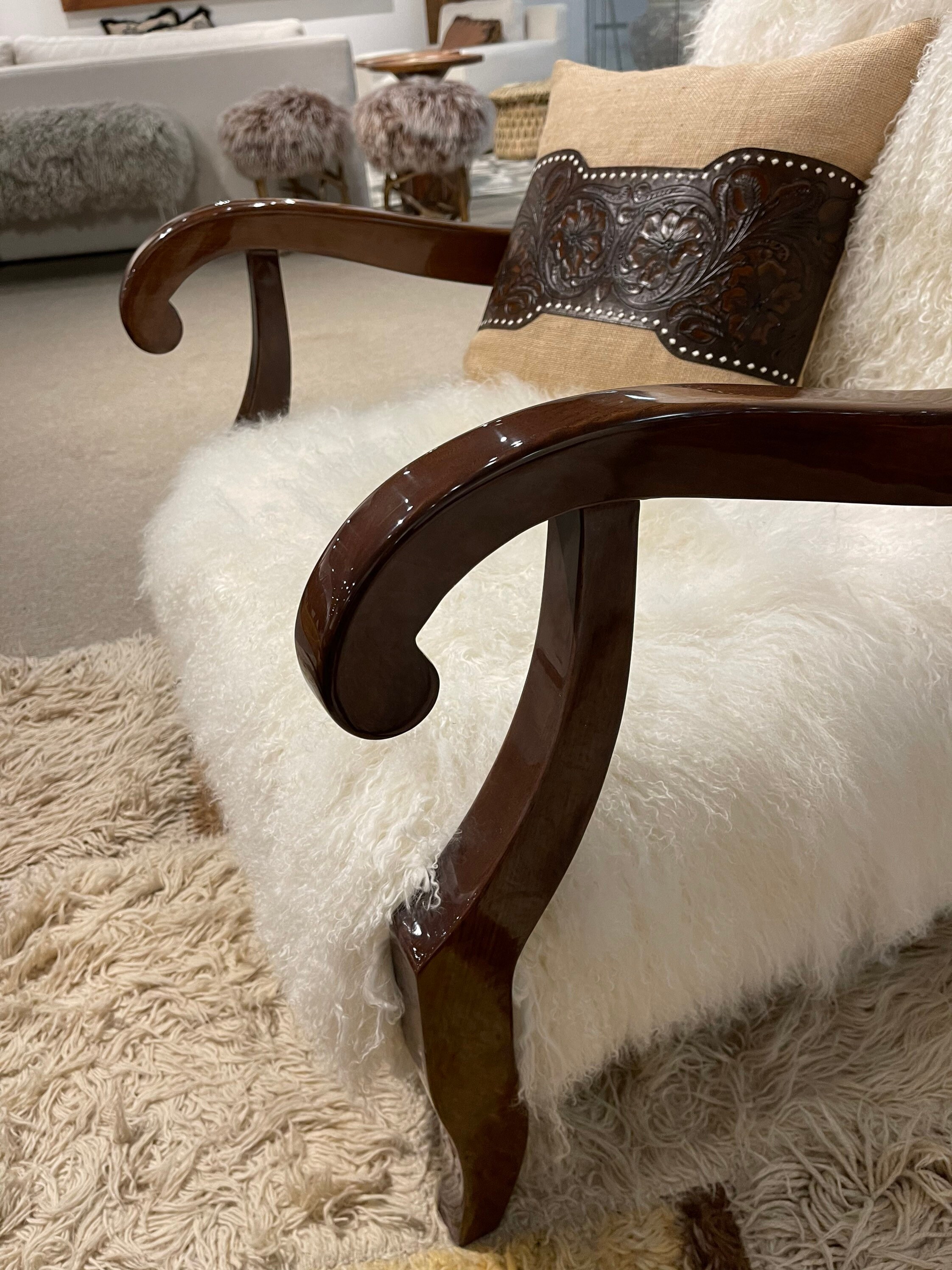 Tibet Mongolian Fur Lounge Chairs - Etsy