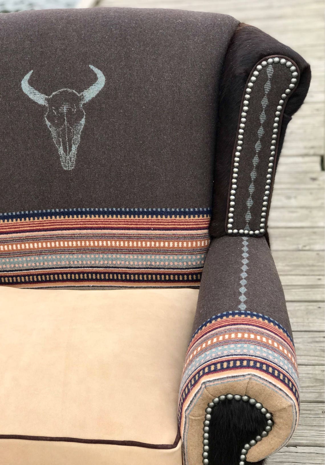 Western Cowhide Rocking Chair SOLD! - Etsy