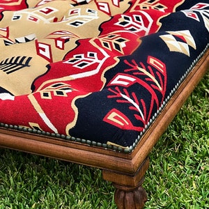 Sold! Weatern Rustic Furniture Ottoman - Etsy