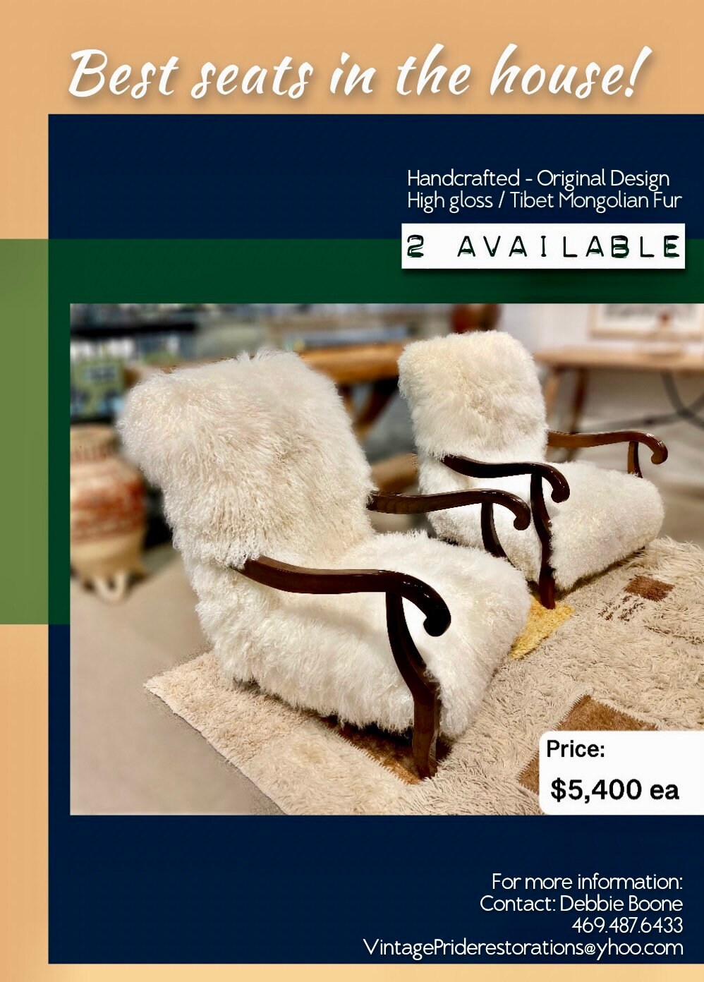 Tibet Mongolian Fur Lounge Chairs - Etsy