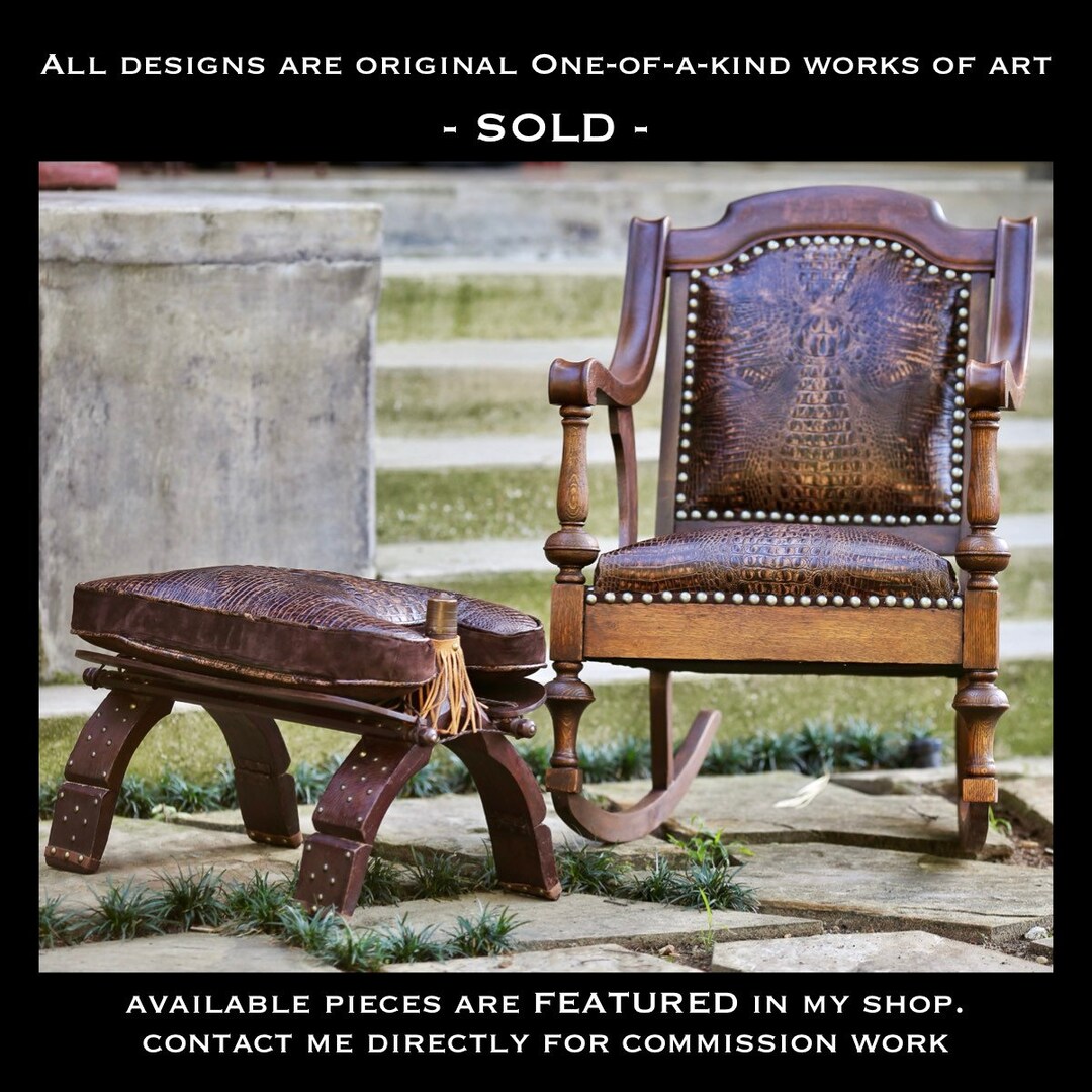 Sold! Restored Western Rocking Chair - Etsy