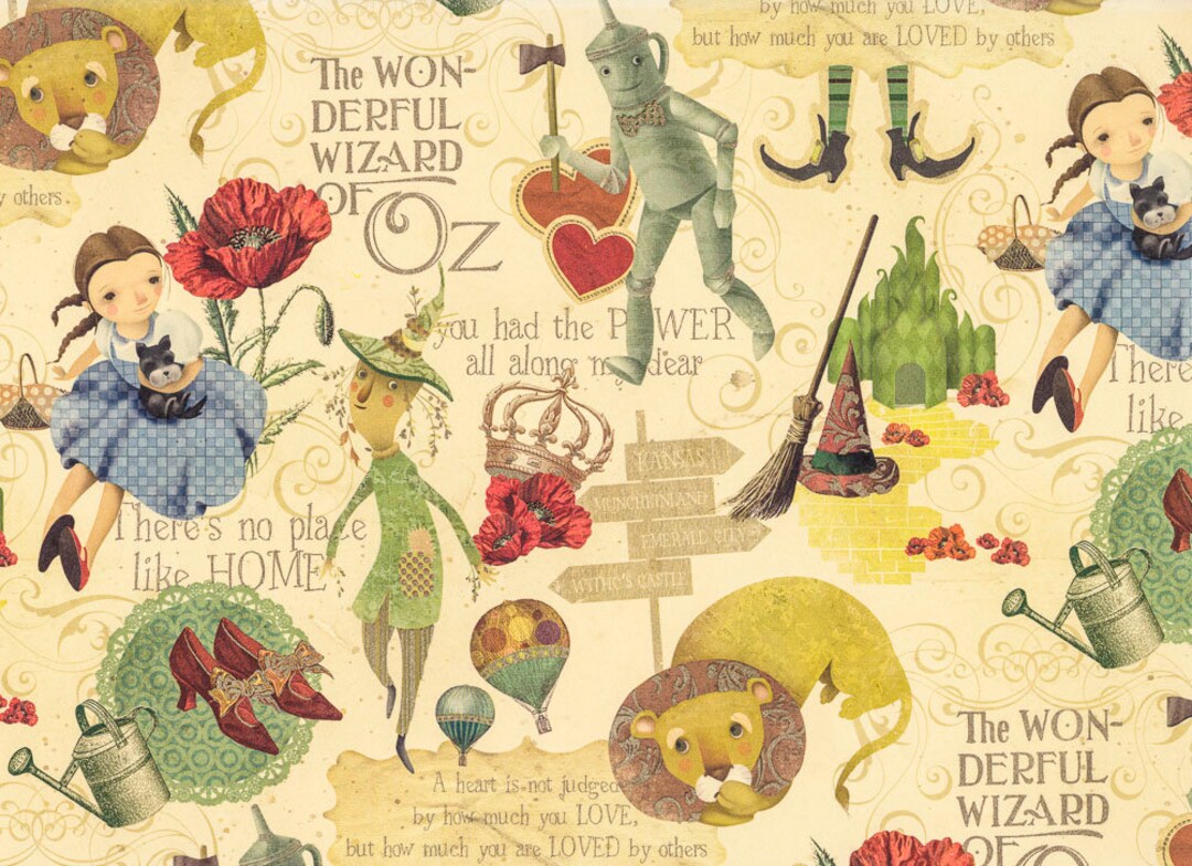 Wizard of Oz Wrapping Paper - Etsy UK
