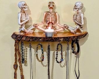 Med. Nature Spirit Shelf With Live Edge | Etsy