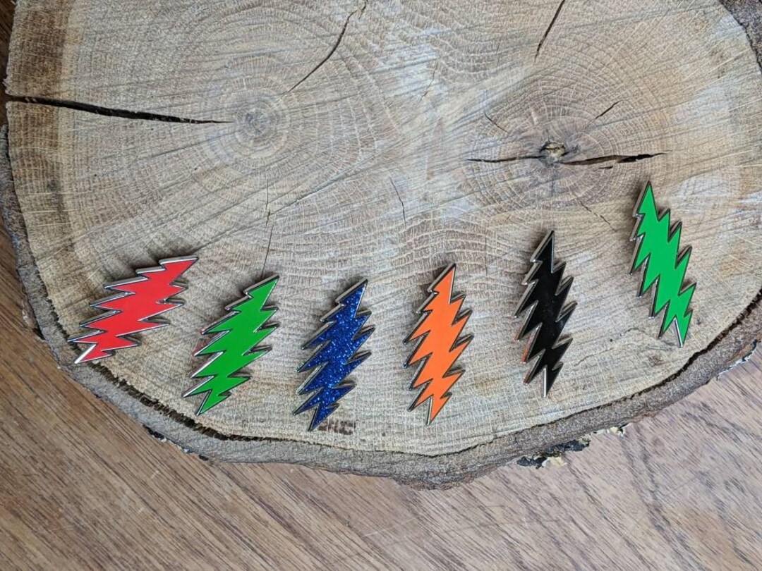 Grateful Bolt Pins (full Set-6pcs) - Etsy