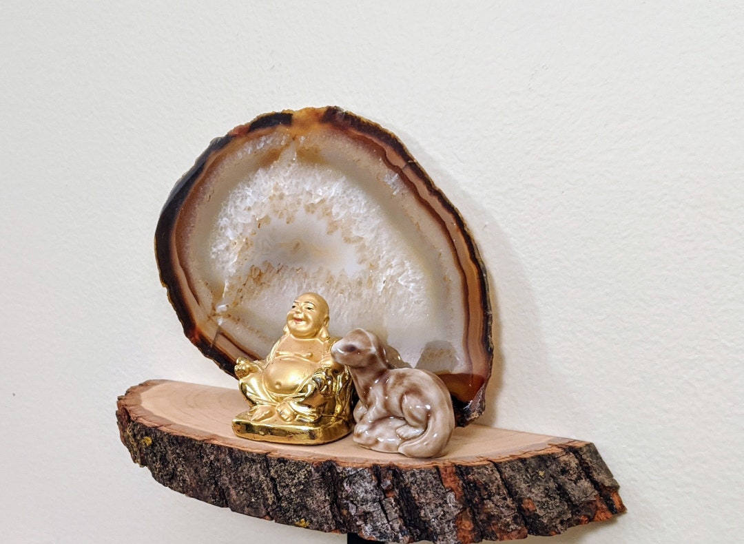 Small Nature Spirit Shelf With Live Edge - Etsy