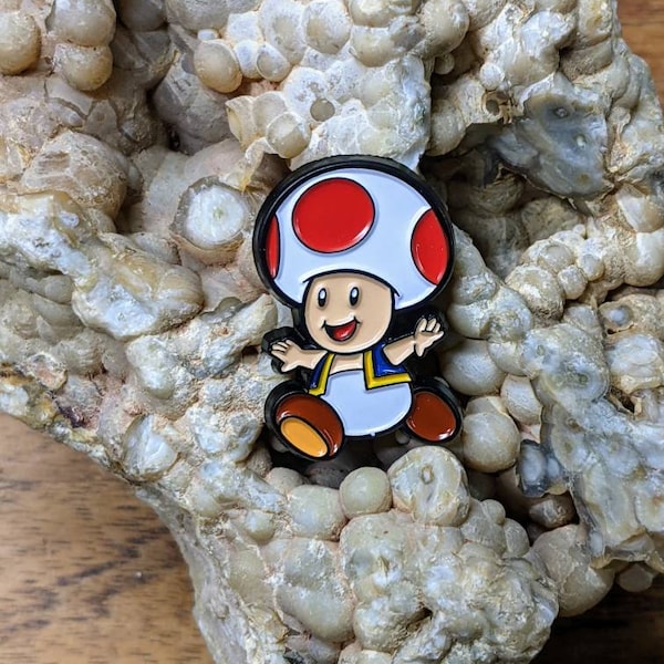 Mario Toad Pin - Etsy