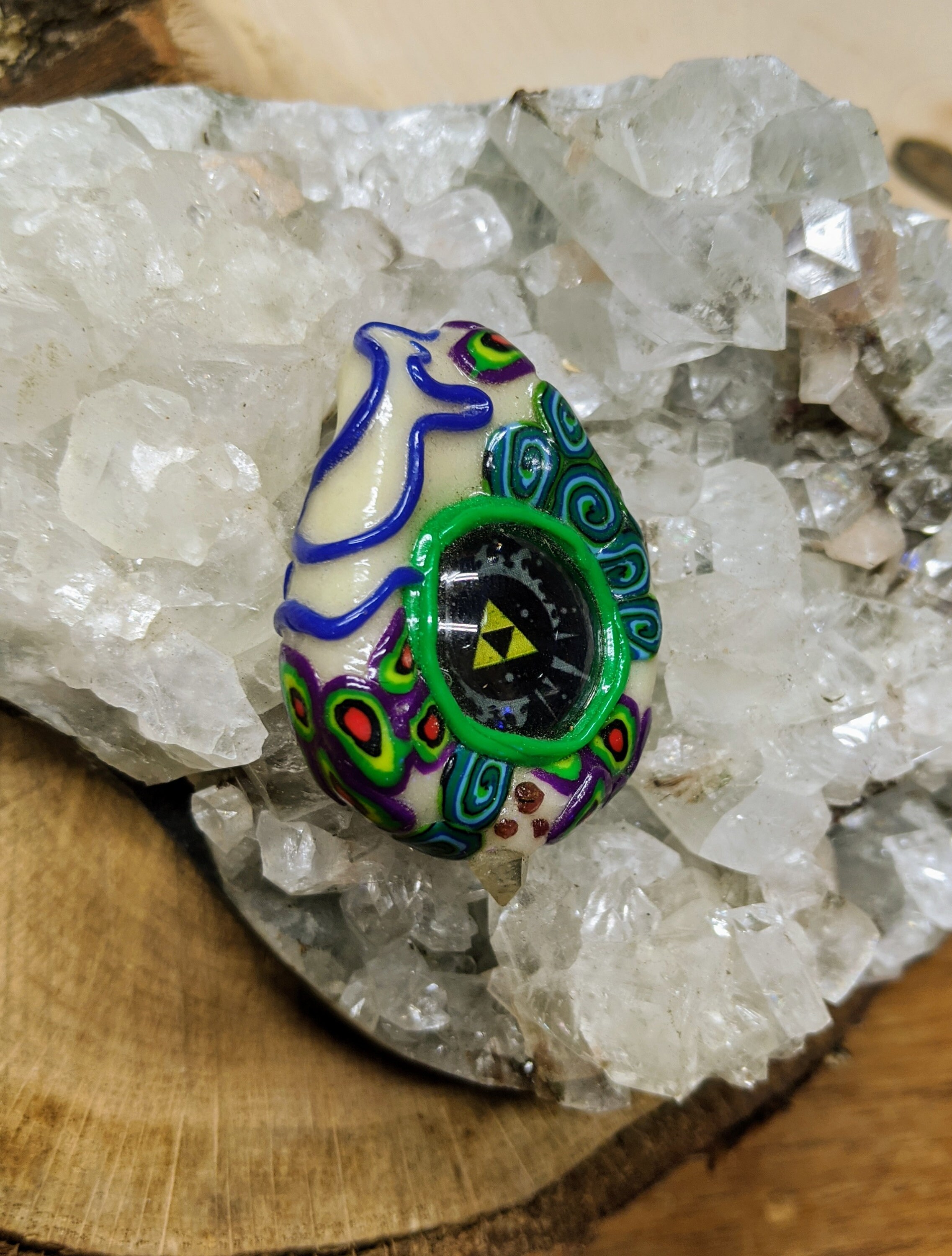 Zelda ~sacred Triforce Pendant~ Glow in Dark & Blacklight Reactive - Etsy