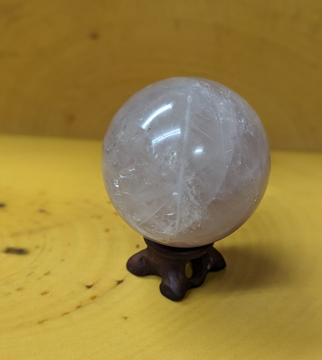 Rose Quartz Orb Sphere Gemstone Carving - Etsy