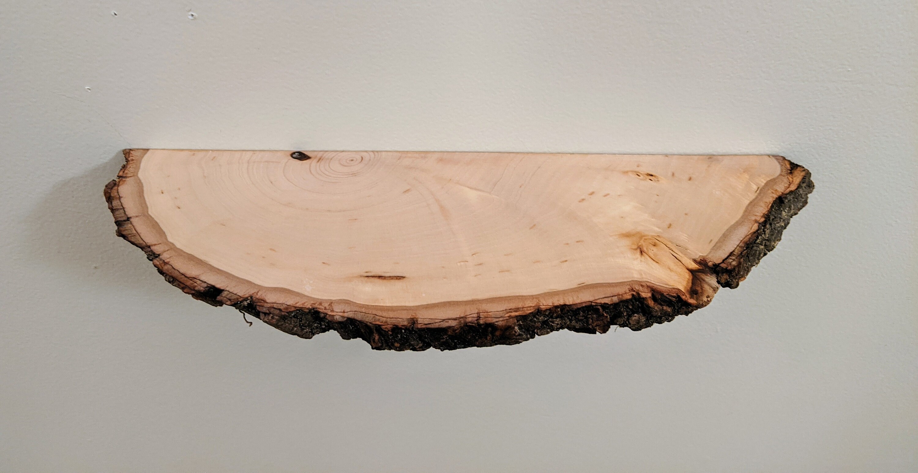 Med. Nature Spirit Shelf With Live Edge | Etsy