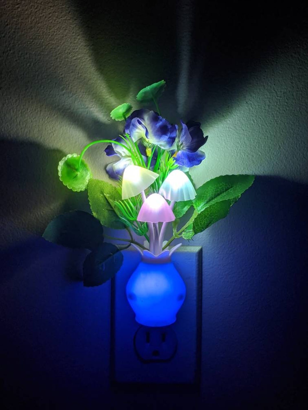 Color Changing Mushroom Night Light With Light up Base (style 6) - Etsy