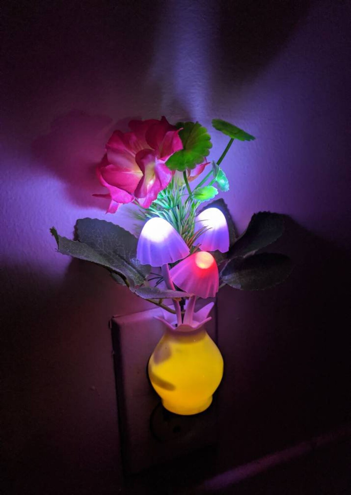 Color Changing Mushroom Night Light With Light up Base style - Etsy