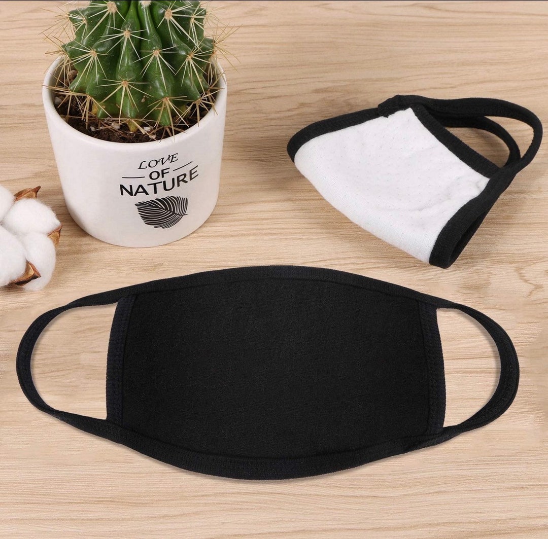 Face Masks washable/reusable plain Black Camouflage - Etsy