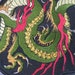 Dragon, Xlarge, Green, Iron on Patch, Oriental, Asian, Embroidery - Etsy