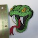 Snake Head, Venomous, Rattlesnake, Serpent, Fangs, Iron on Patch ...