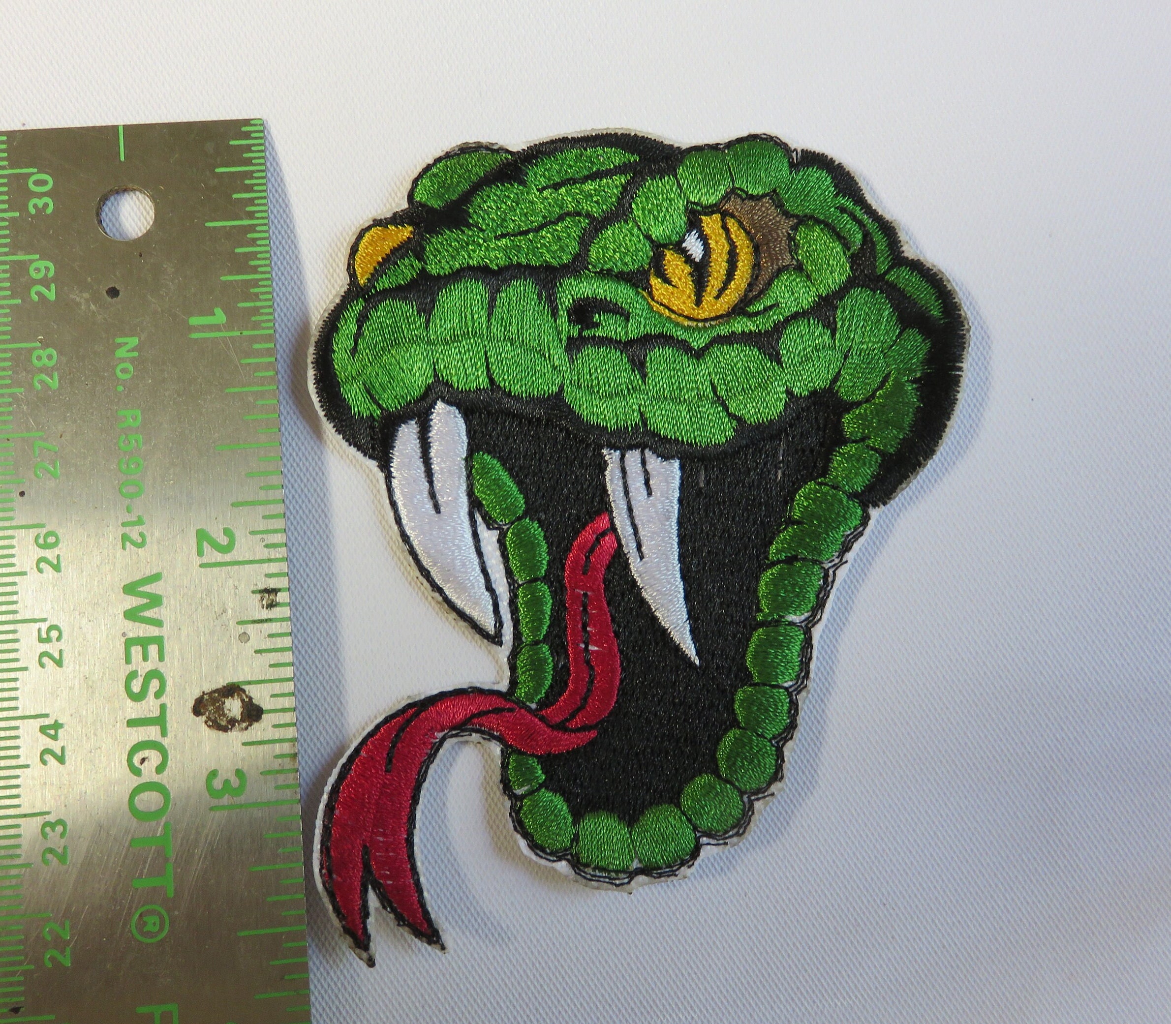 Snake Head Venomous Rattlesnake Serpent Fangs Iron on - Etsy