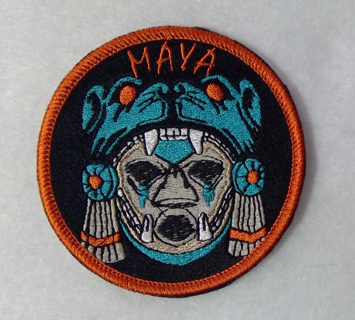 Maya Warrior Jaguar Mask Iron on Patch Jungle Mexico - Etsy