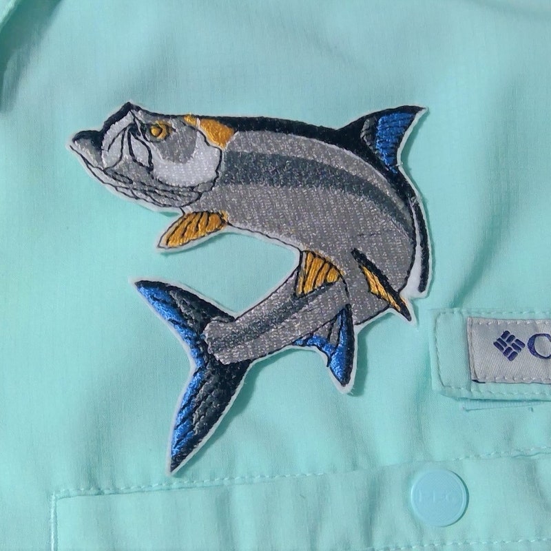 Fishing Applique - Etsy