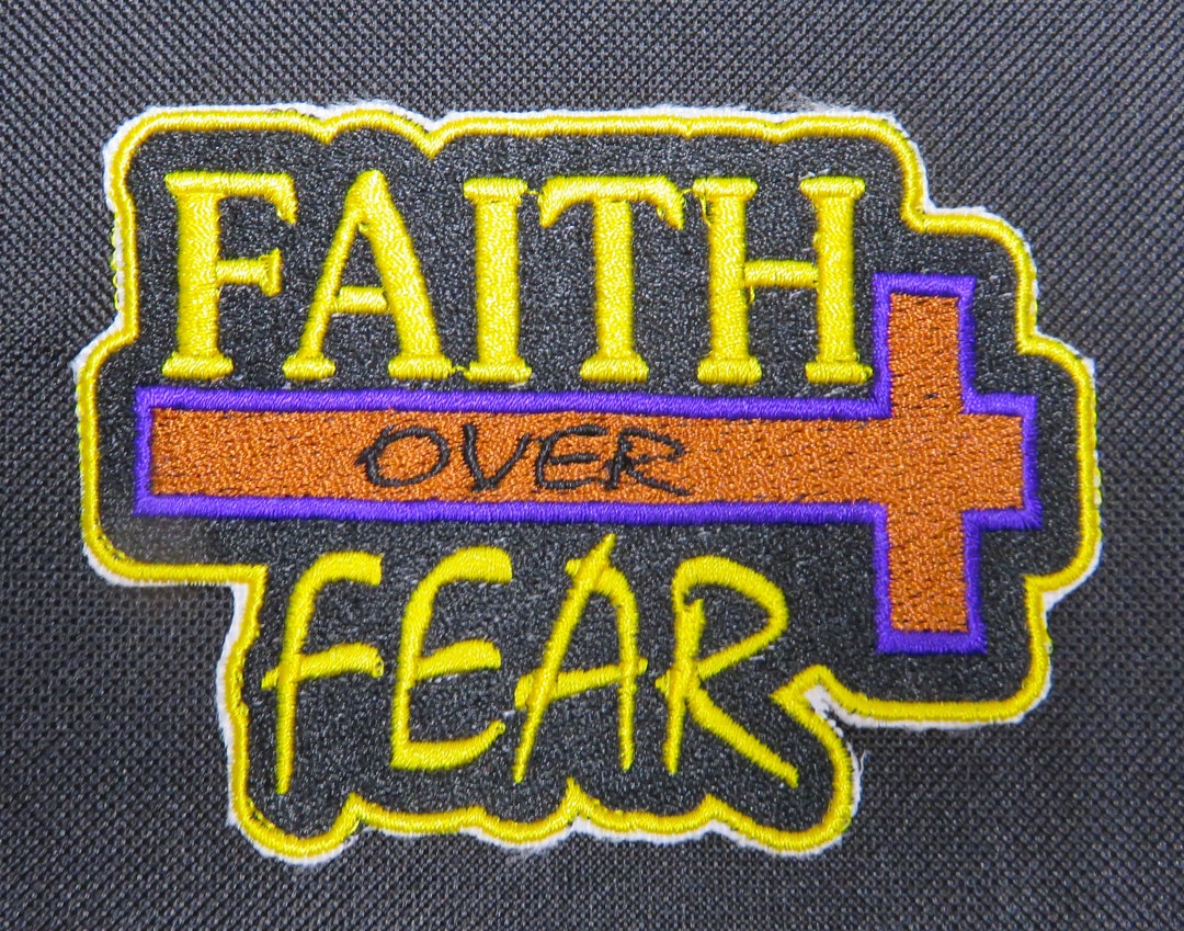 Faith Over Fear, Iron on Patch, Inspirational, Believe - Etsy