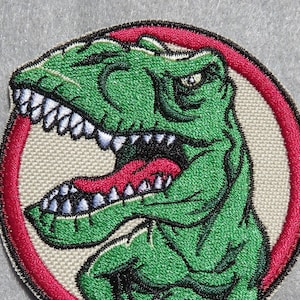 T-rex Dinosaur Embroidered Patch, Iron On, Kids, Jeans, Backpack ...