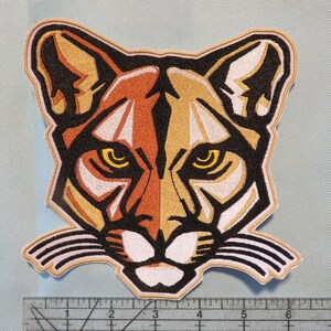 Cougar, Large, Iron on Patch, Big Cat, Embroidery, Panther, Puma ...