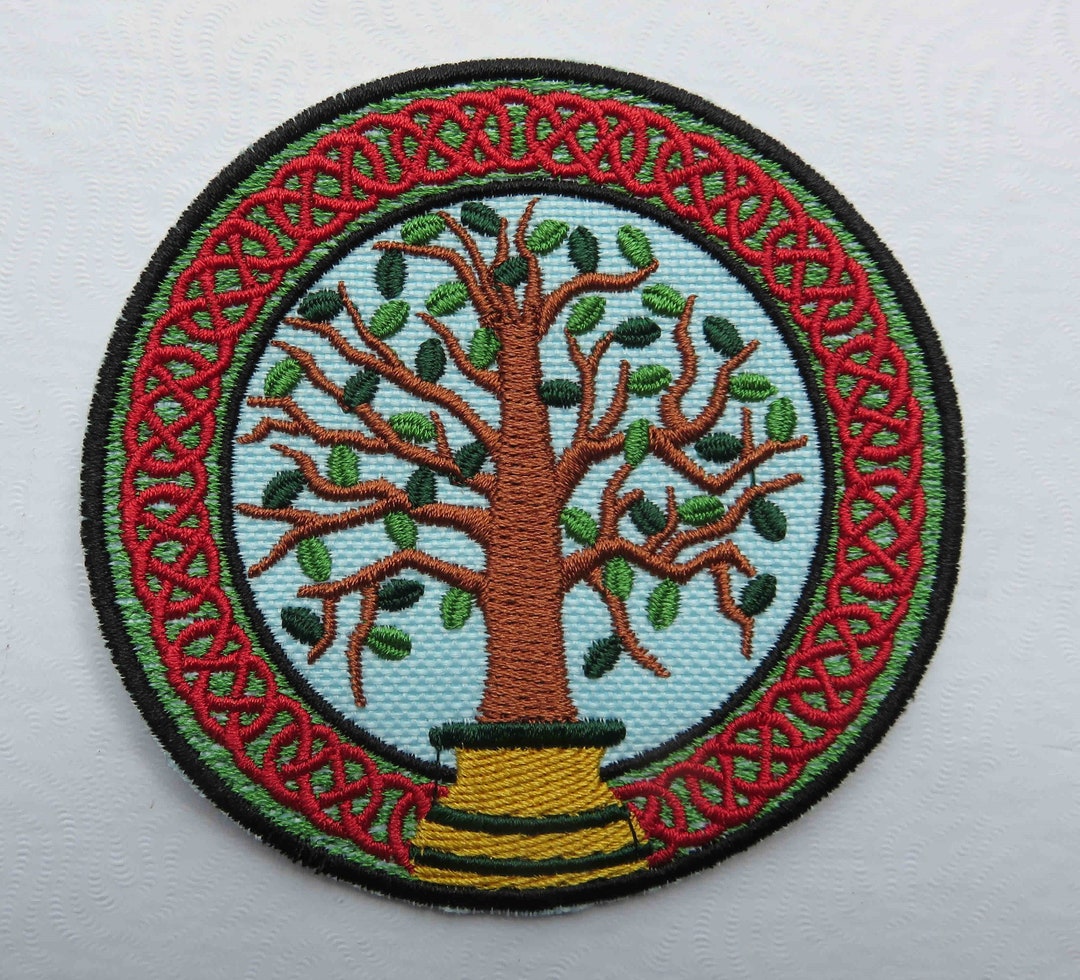 Embroidered Celtic Tree of Life Patch, Celtic Knotwork, Irish, Symbol ...