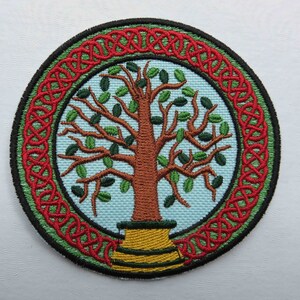 Embroidered Celtic Tree of Life Patch, Celtic Knotwork, Irish, Symbol ...