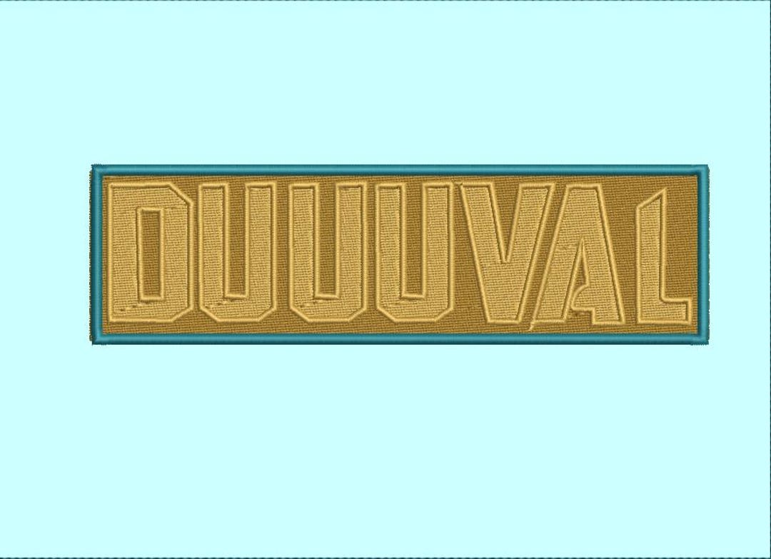 Duuuval, Duval, Jacksonville, Iron on Patch Large - Etsy