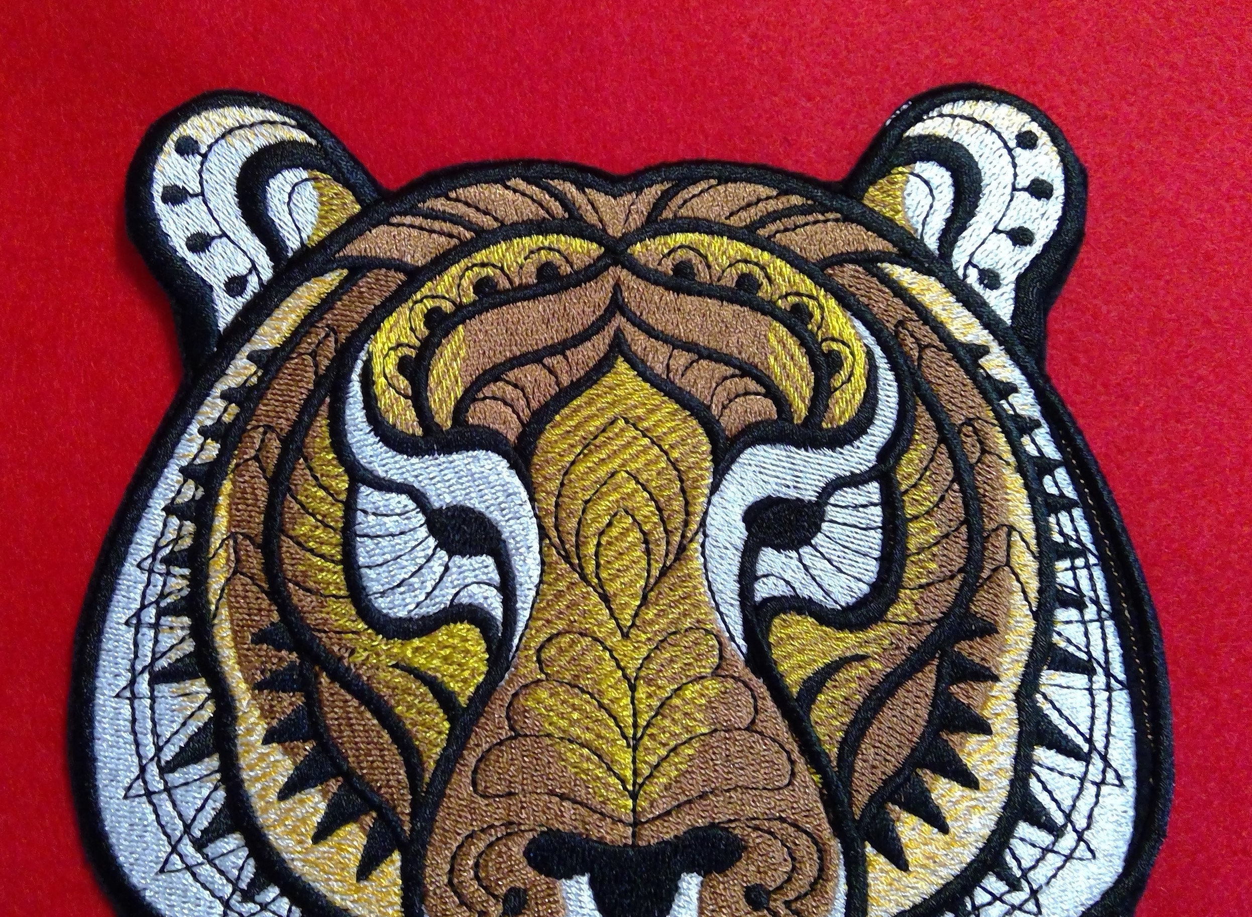 Tiger Patch Extra Large Iron On Patches for Jackets - Etsy UK