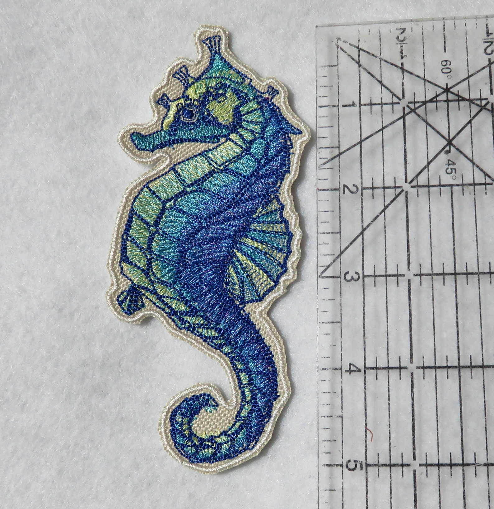 Seahorse, Embroidery Patch, Emblem, Iron On, Florida, Tropics, Beach ...